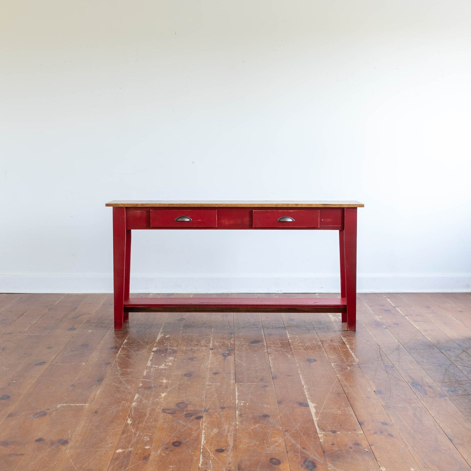 Ian Sofa Table in Vintage Red Finahven The Emporium