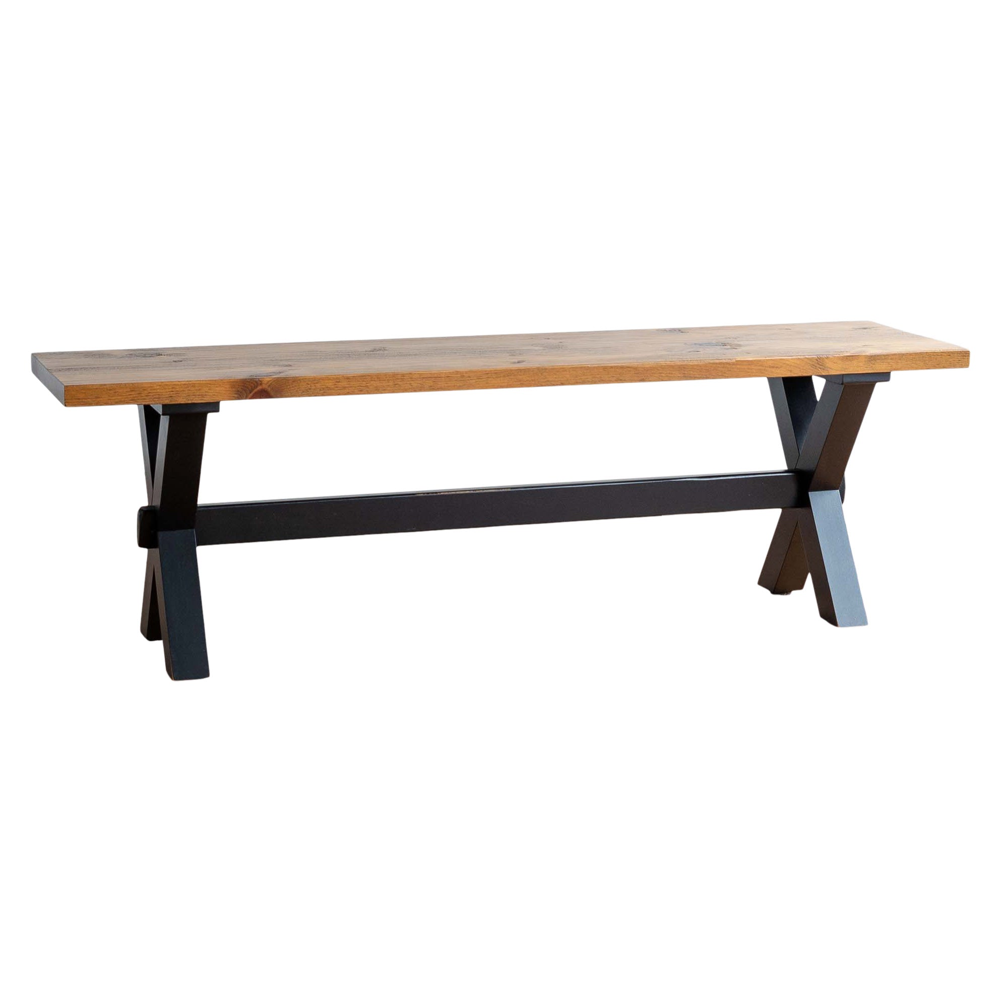 Xander Bench in Black/Barrel – The Emporium