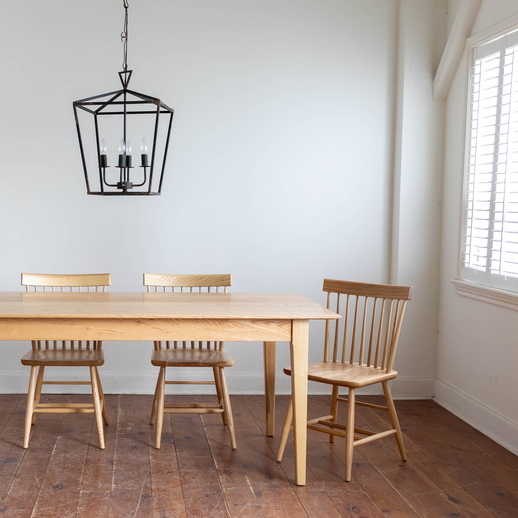 Edward Table and Whittaker Chair in Clear Ash – The Emporium