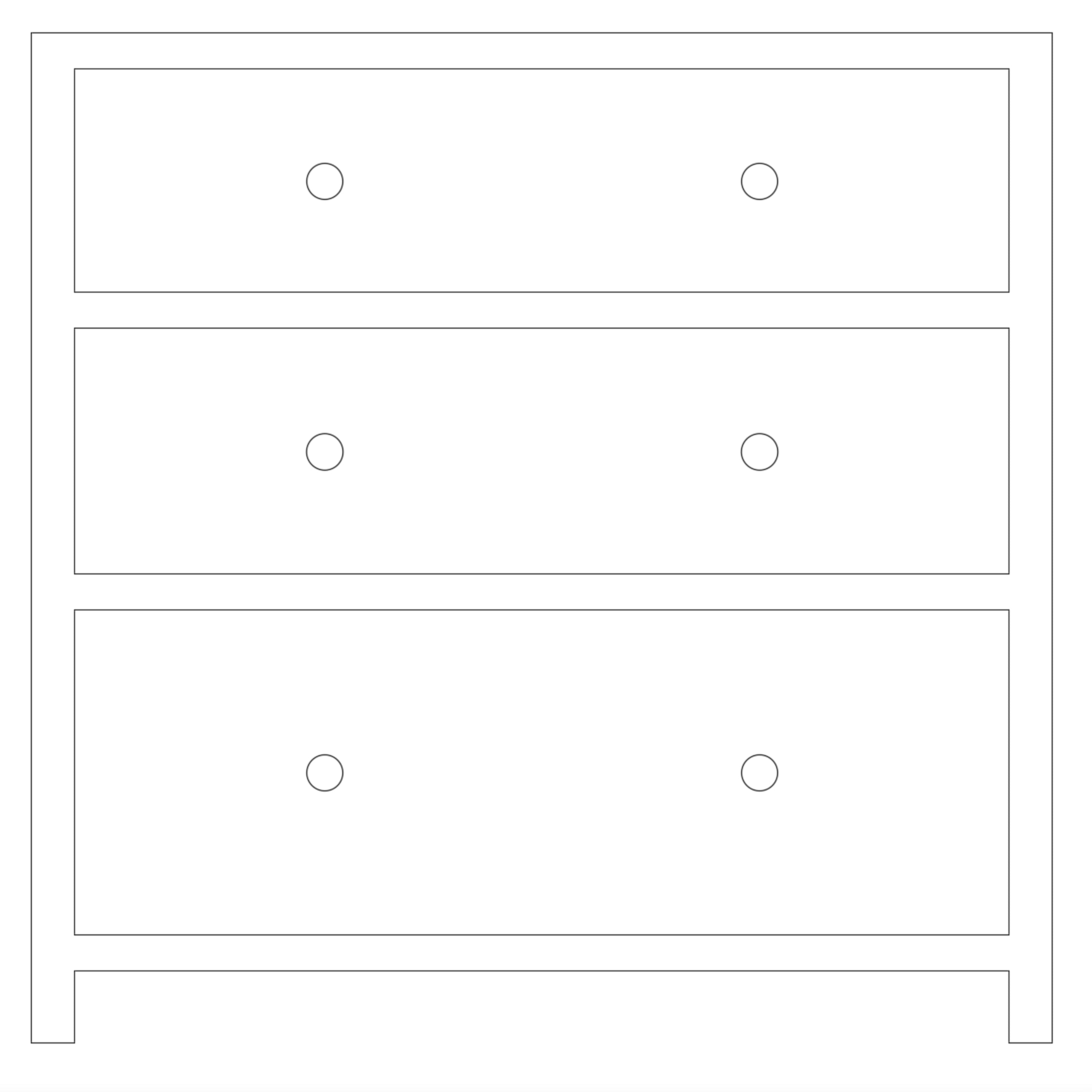 Three Drawer Cabinet – The Emporium