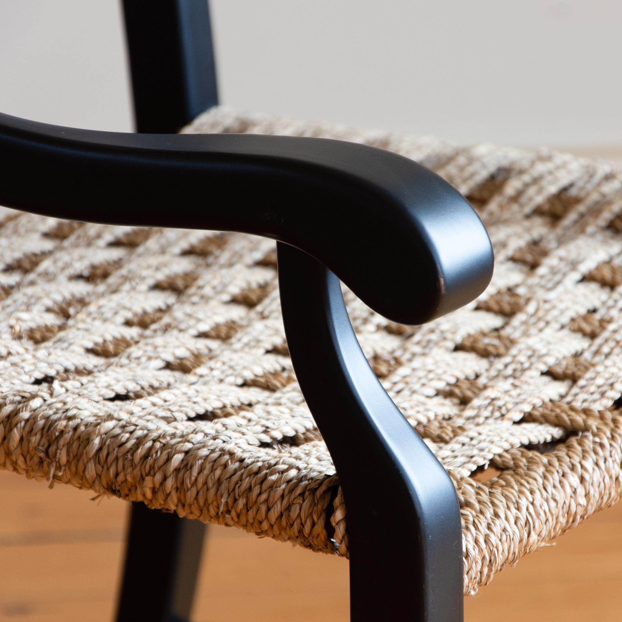 Genevieve Arm Chair in Black/Checkerboard – The Emporium