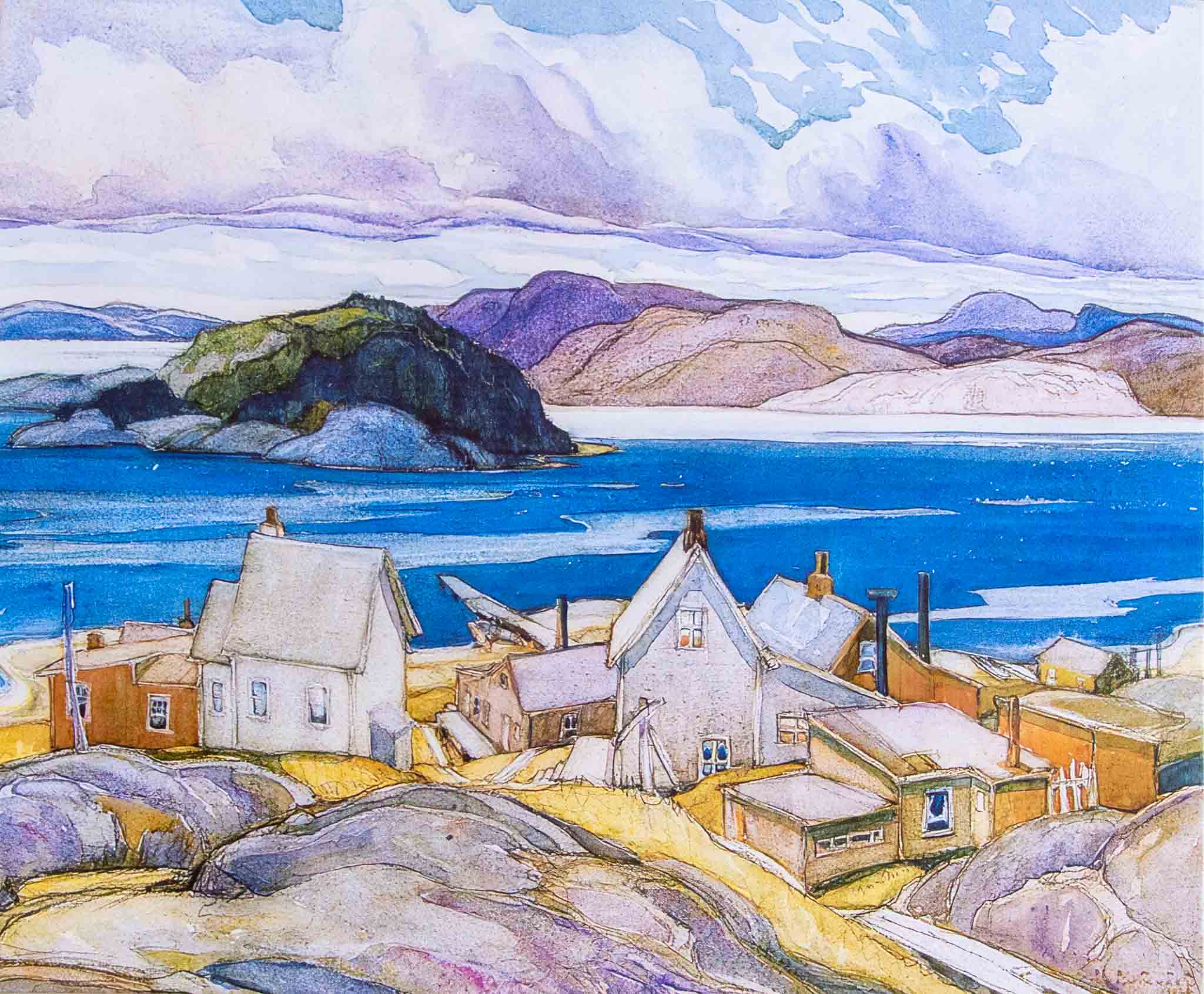 Jack Fish Village Canvas – The Emporium