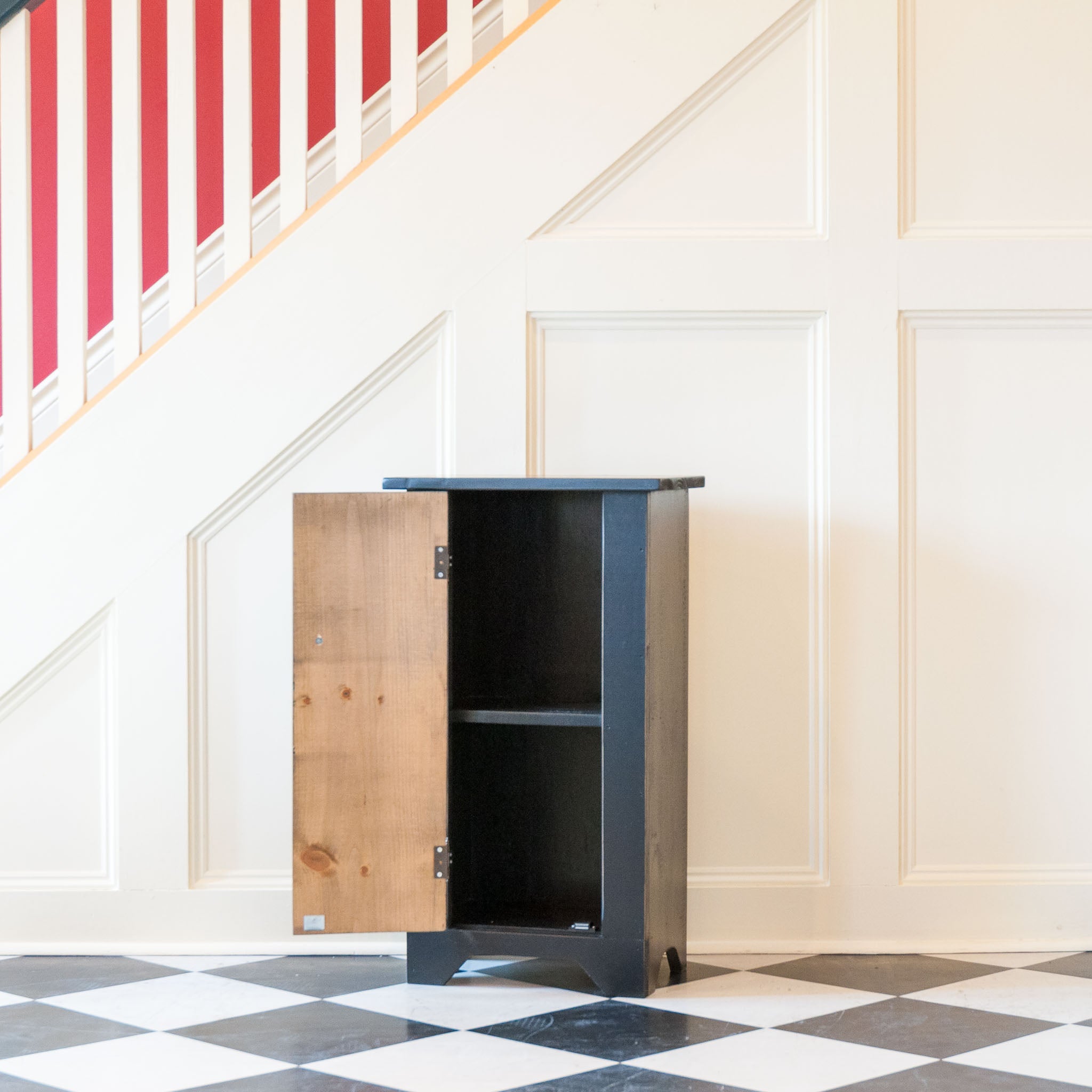 Rustic Side Table in Black | The Emporium, Ottawa