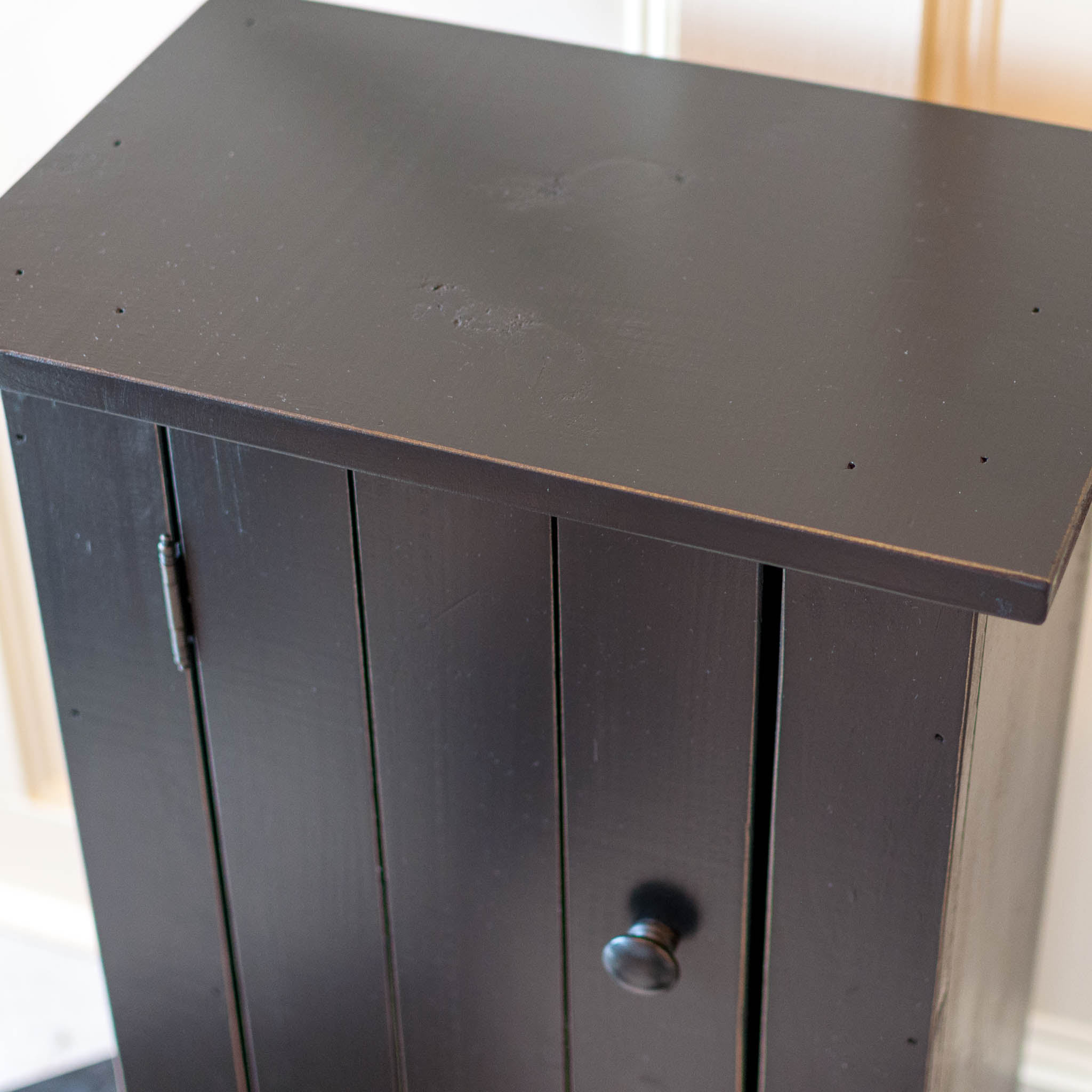 Rustic Side Table in Black | The Emporium, Ottawa