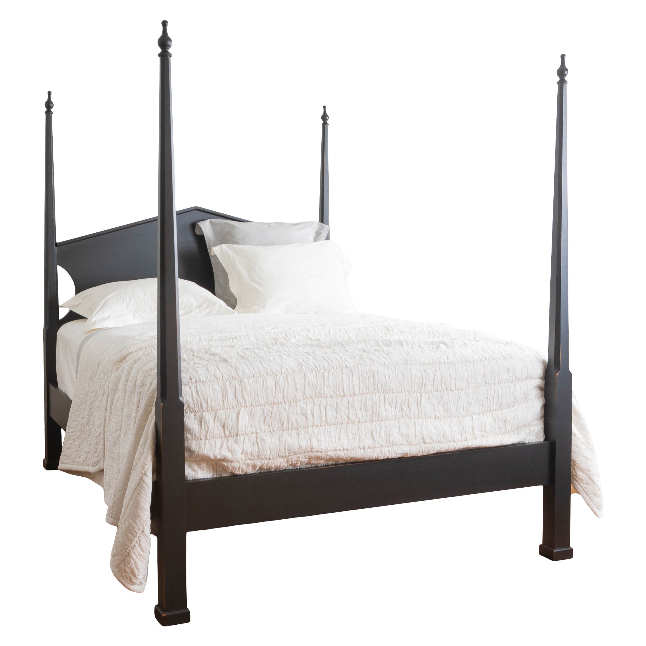 Pencil Post Bed in Coal Black | Our Hand Made Take on a Classic Style ...