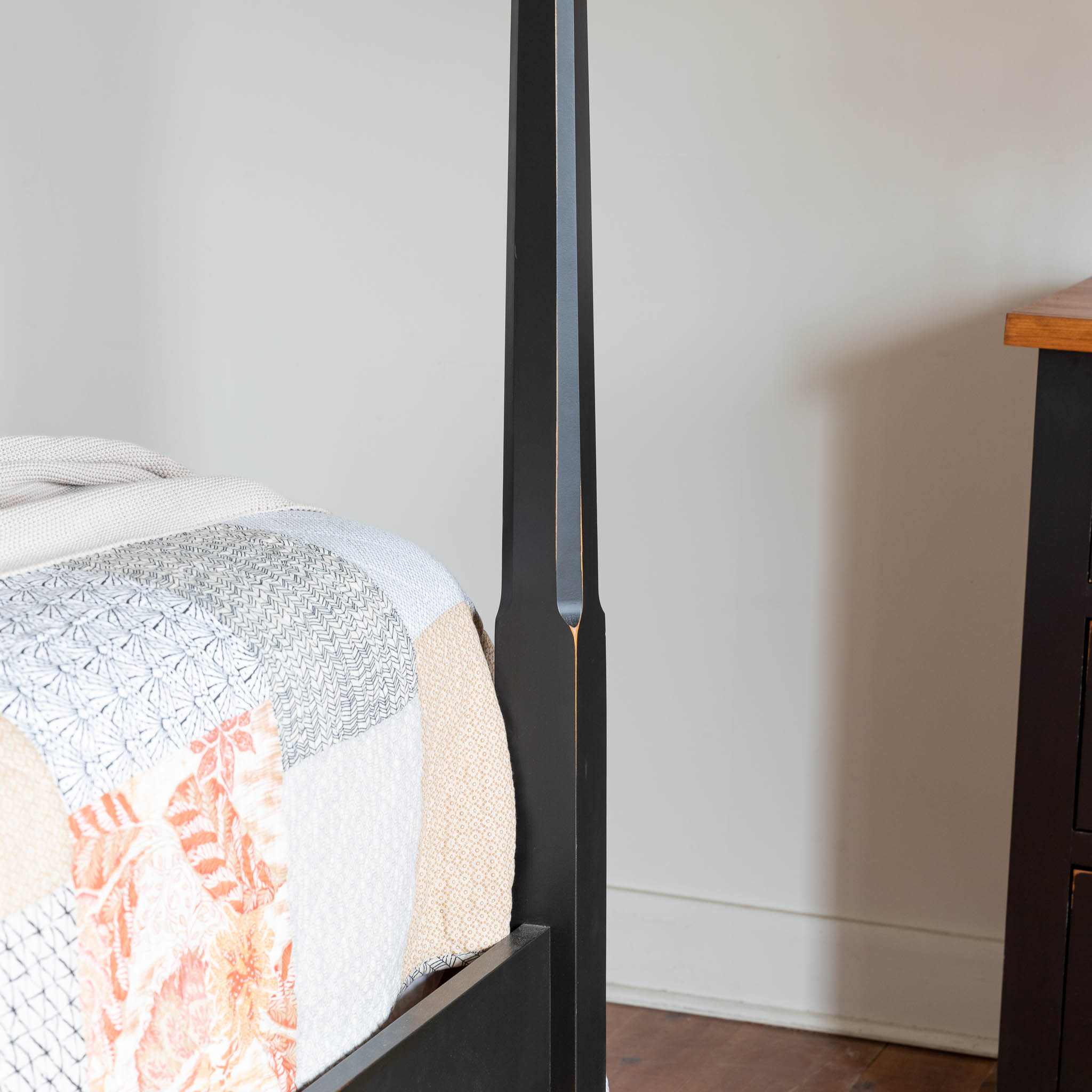 Pencil Post Bed in Coal Black | Our Hand Made Take on a Classic Style ...