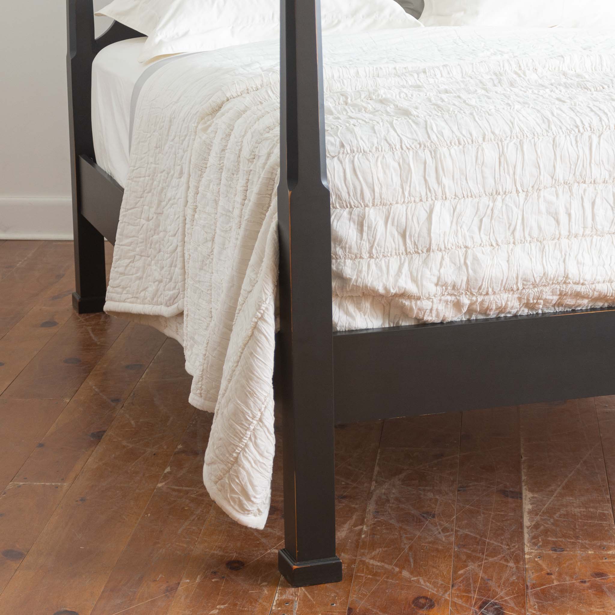 Pencil Post Bed in Coal Black | Our Hand Made Take on a Classic Style ...