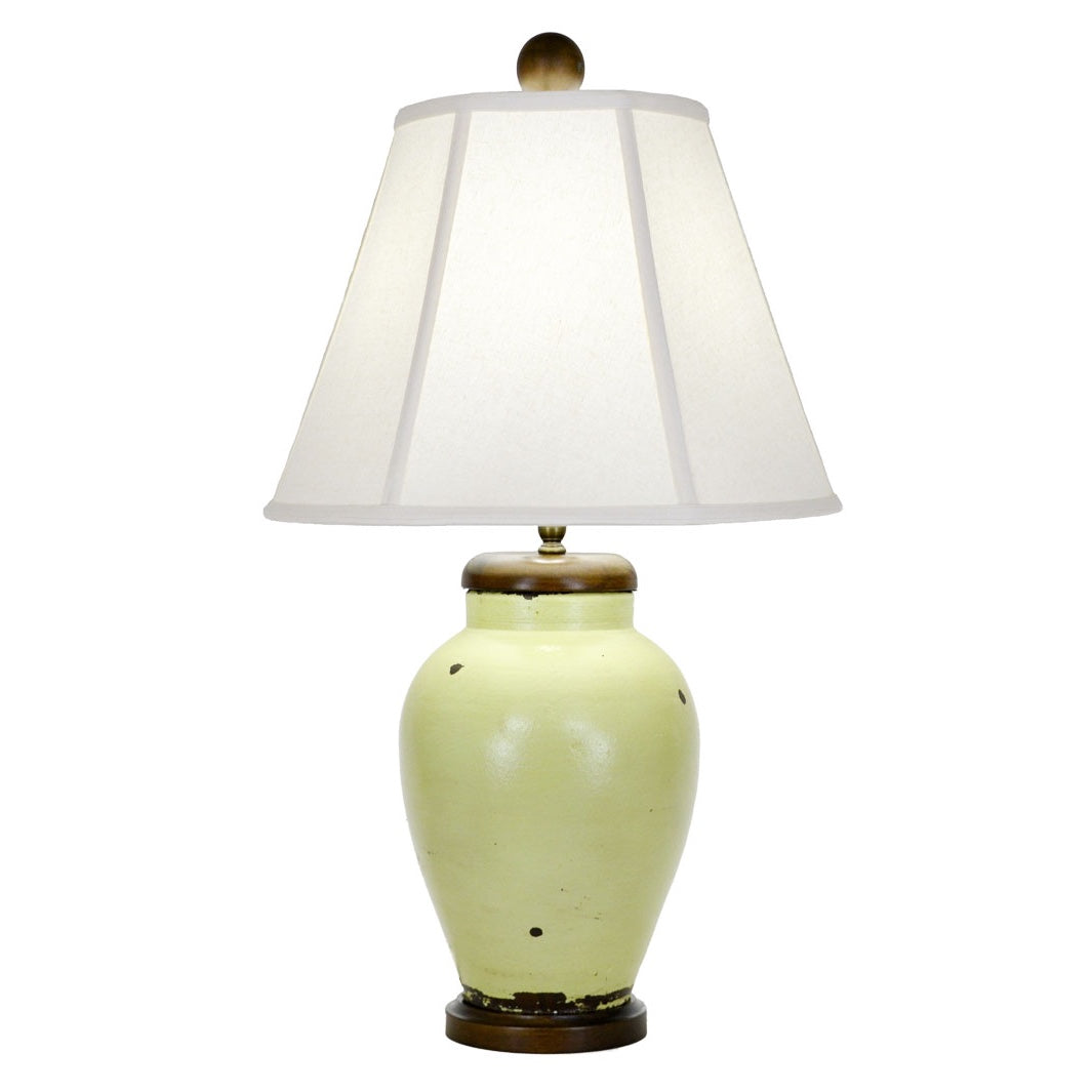 Rice Table Lamp - Green – The Emporium